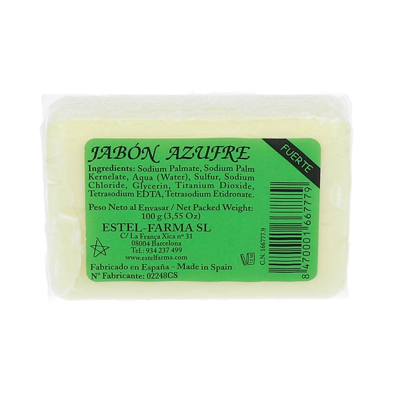 Comprar Jabon Azufre Forte 10 % Estel 100G en Valencia | Farmacia Ribera