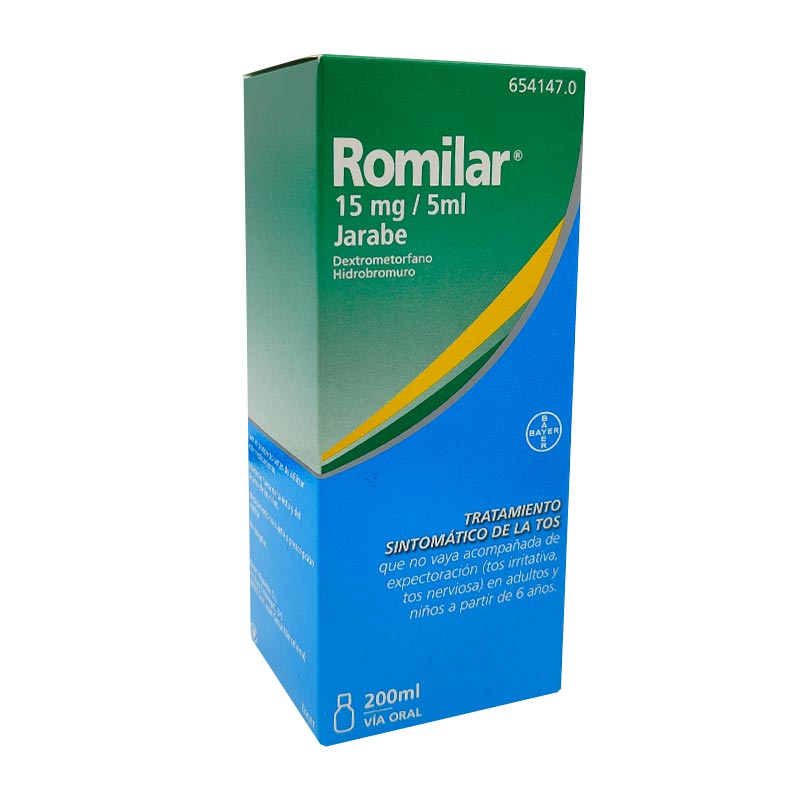 Comprar Romilar 15 Mg/5 Ml Jarabe 200 Ml