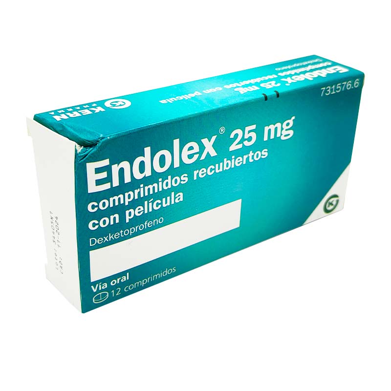Comprar Endolex 25 Mg 12 Comprimidos