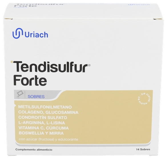 Comprar Tendisulfur Forte 14 Sobres | Farmacia Ribera.